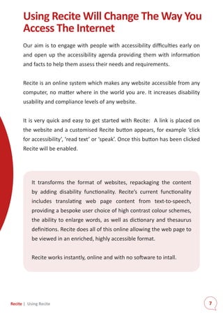 Recite brochure 2012 | PDF | Web Development | Internet