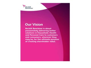 Reckitt benckiser | PPTX