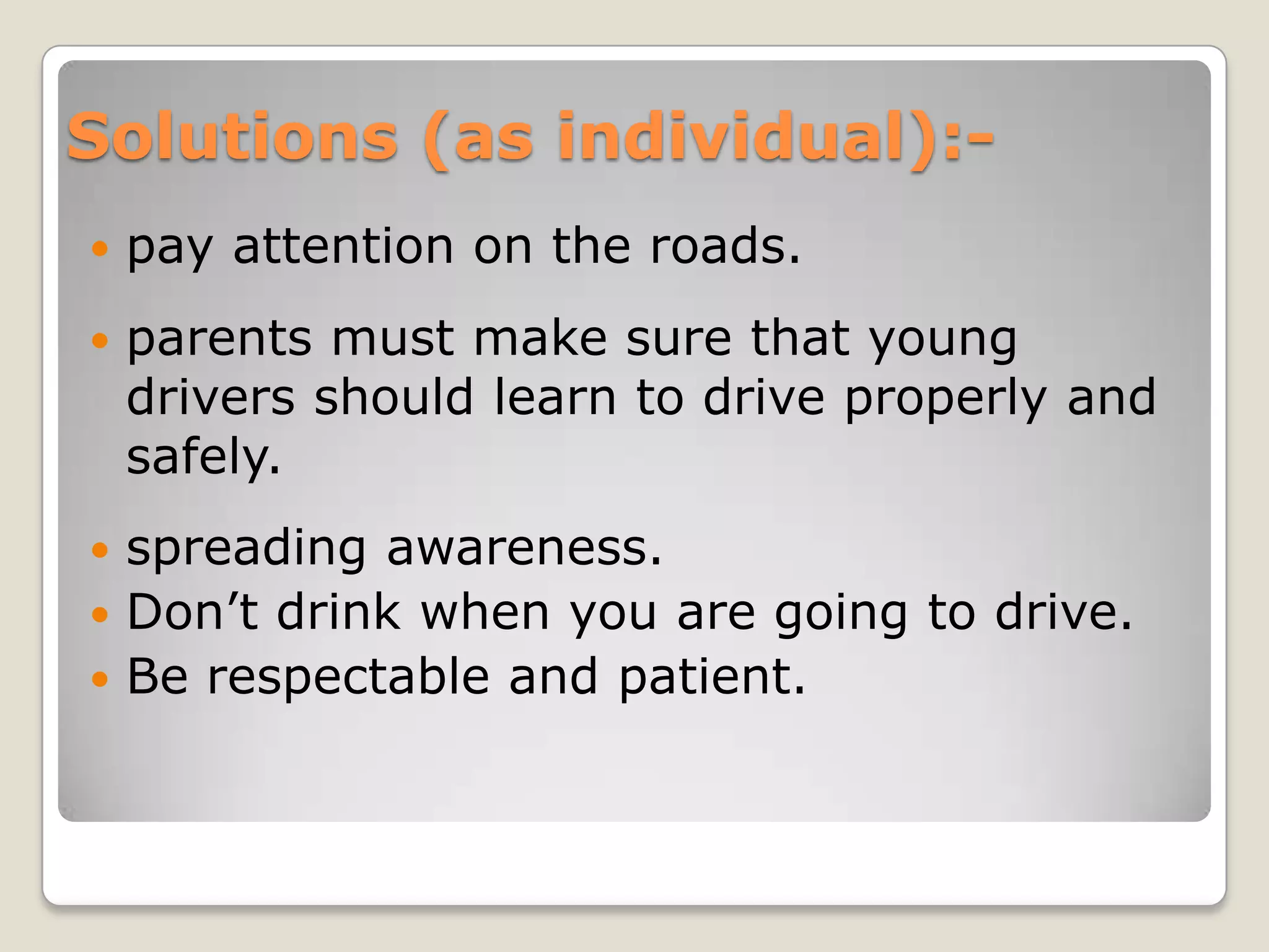 Reckless driving | PPTX