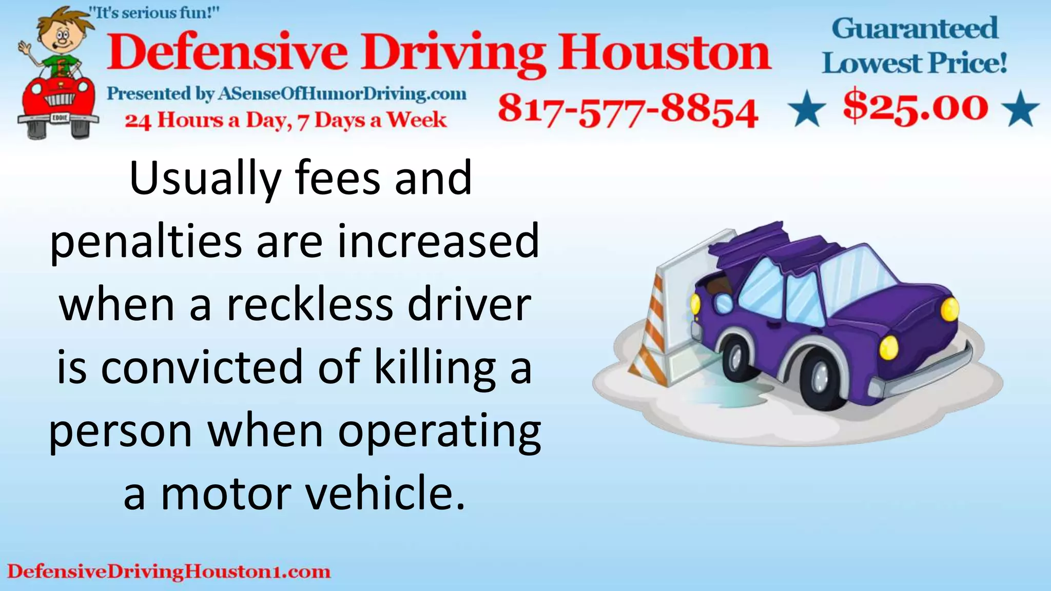Reckless driving is a serious problem people have | PPTX