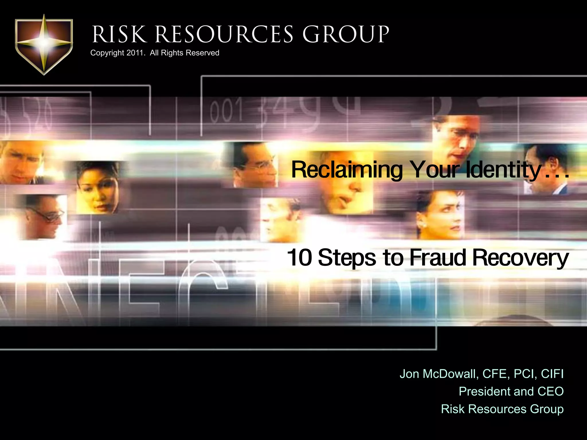Reclaiming Your Identity: 10 Steps To Recovery | PDF