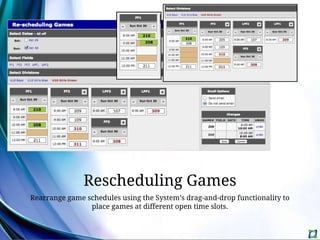 Rec League Scheduling Slideshow | PPT
