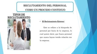 Reclutamiento de personal | PPTX