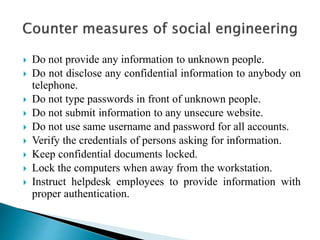 Reconnaissance and Social Engineering | PPTX