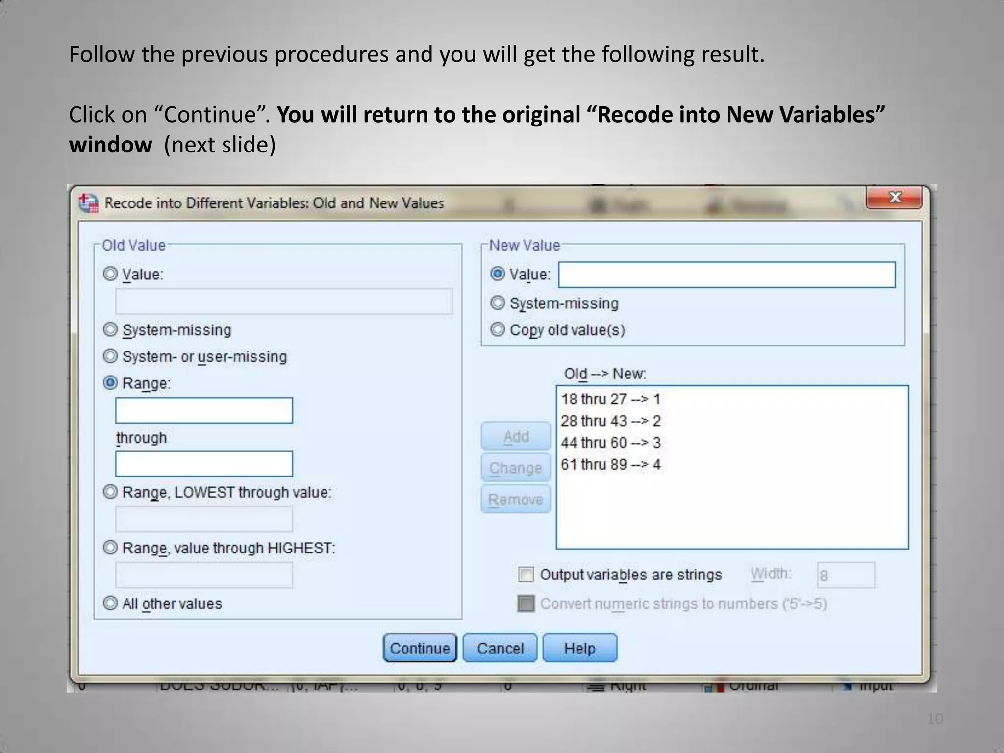 Recode Age Variable in SPSS | PPTX