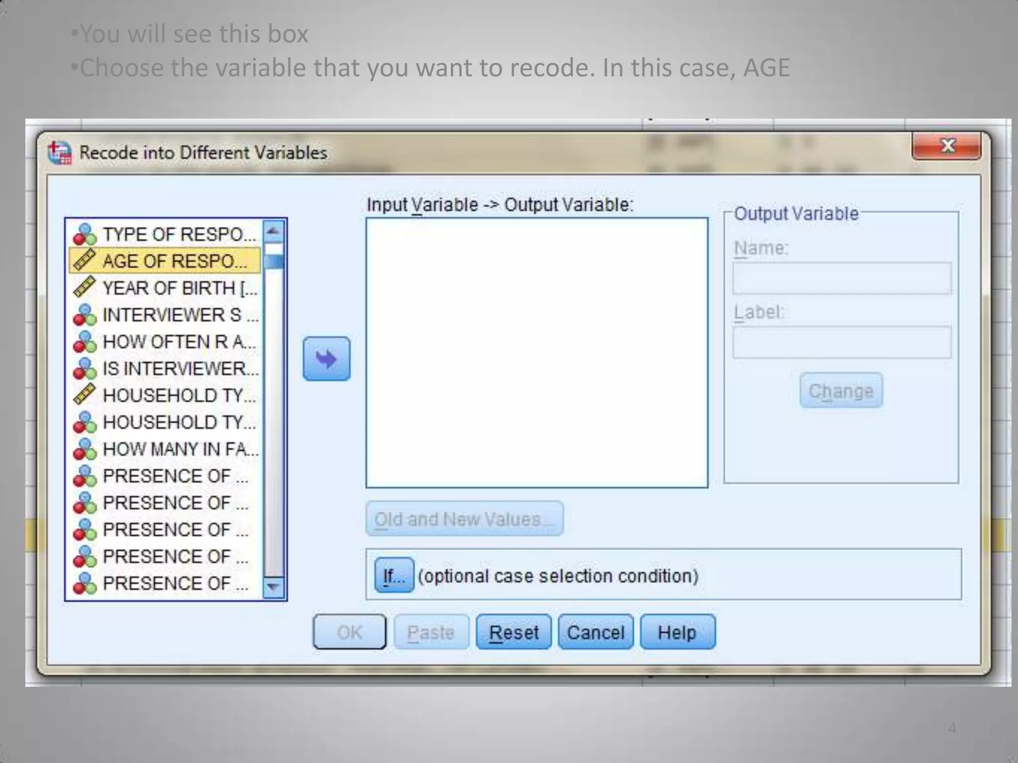 Recode Age Variable in SPSS | PPTX