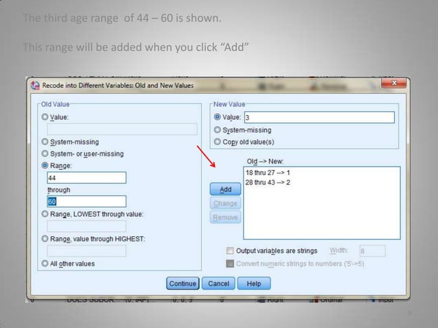 Recode Age Variable in SPSS | PPTX