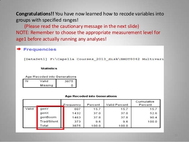 Recode Age Variable In Spss