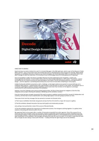 Recode | Decode case study by Saint | PDF