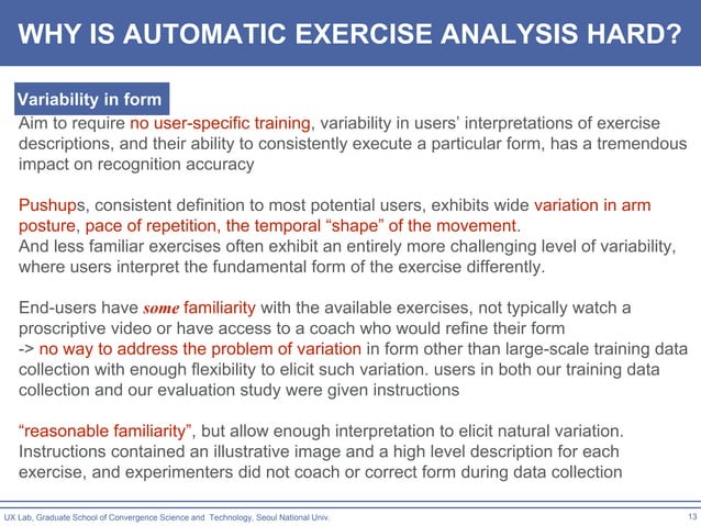 RecoFit: Using a Wearable Sensor to Find, Recognize, and Count Repetitive Exercises | PPT