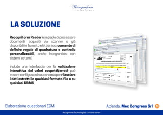 Recogniform per MEC CONGRESS: Lettura questionari ECM | PPT