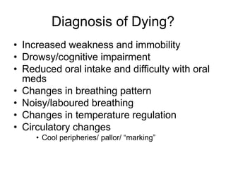 Recognising Dying in Older Persons Care (Presentation from Dublin ...