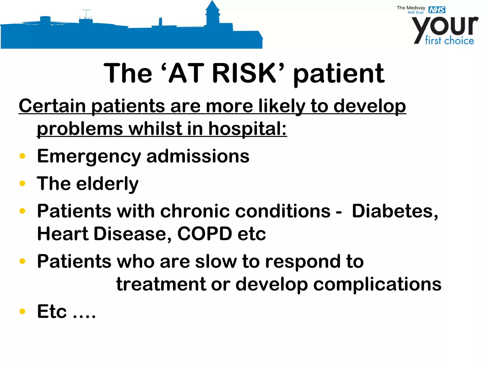 Recognising a sick patient in a hospital | PPT