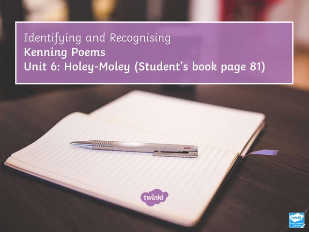 Recognising Kenning Poems Powerpoint.pptx | Poetry | Books and Literature