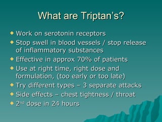 Recognising Migraine at Work: Esther Tomkins, Specialist Nurse | PPT ...