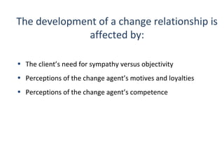 Recognising the need for change and starting the change process | PPT