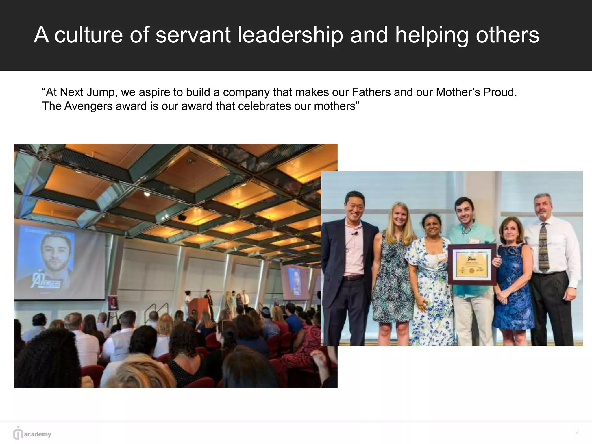 Next Jump's Culture of Helping Others | PPTX