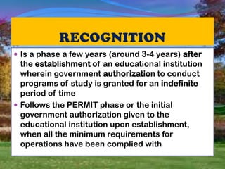 Recognition and accreditation | PDF