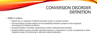 Recognition and diagnosis of pseudoneurological syndromes | PPTX ...