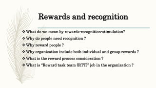 Recognition and reward | PPTX