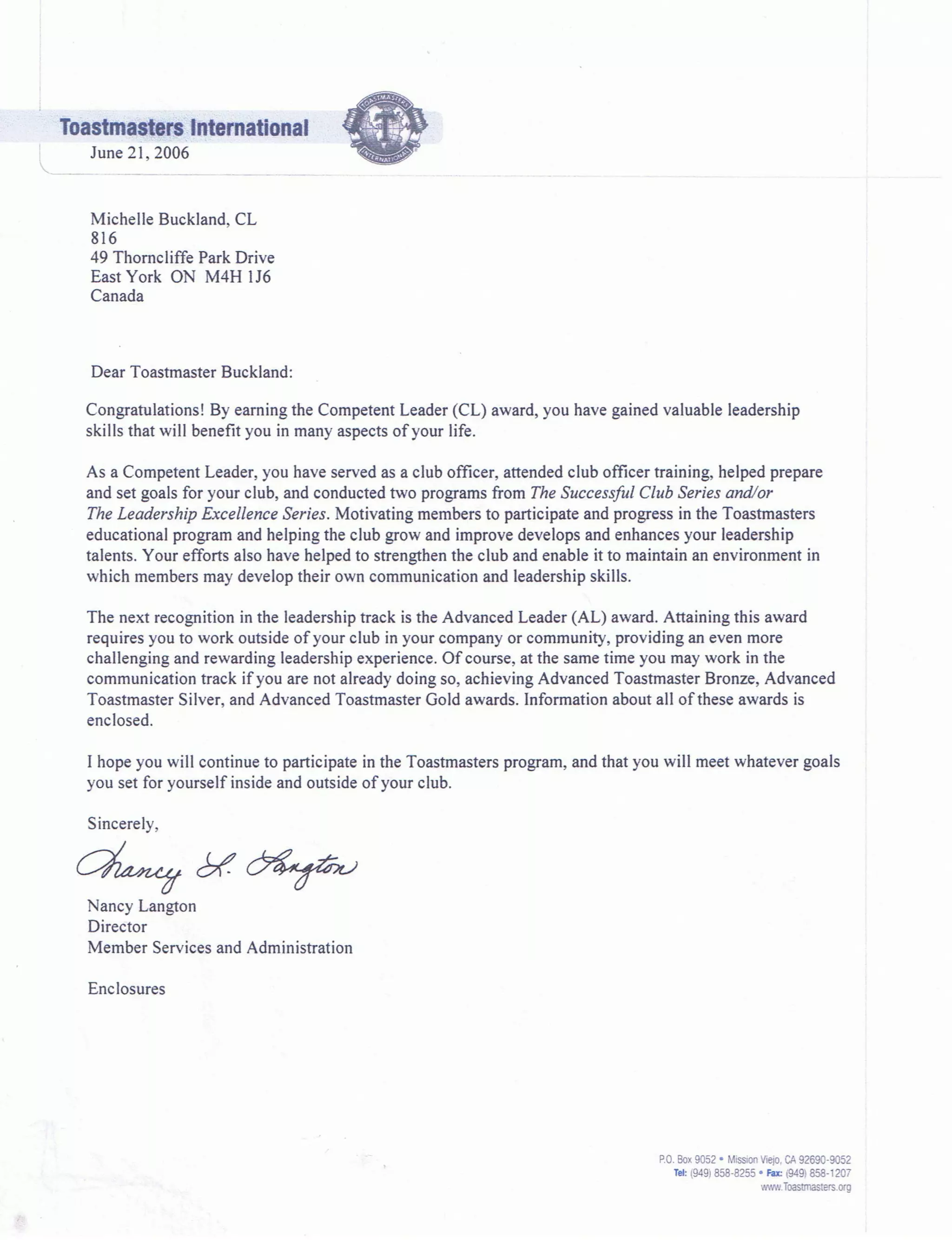 Recognition Letter for Leadership Program Completion | PDF