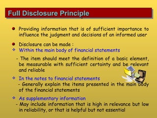 Intermediate/Financial Accounting: Recognition & measurement concepts | PPT