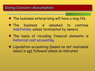 Intermediate/Financial Accounting: Recognition & measurement concepts | PPT