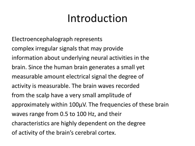 Recognition of abnormal EEG. | PPTX | Brain and Nervous System Disorders | Diseases and Conditions