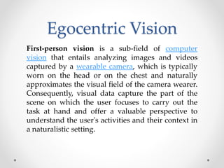 Recognition of activities of daily living with egocentric vision | PPT