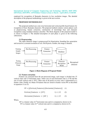 Recognition of basic kannada characters in scene images using euclidean dis | PDF | Photo ...