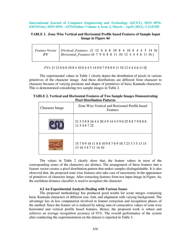 Recognition of basic kannada characters in scene images using euclidean dis | PDF | Photo ...