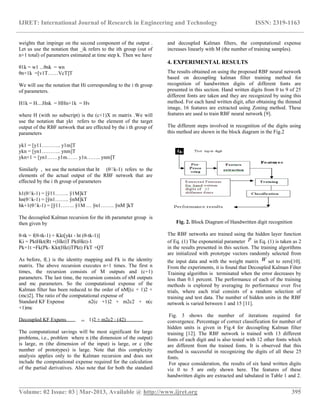 Recognition of handwritten digits using rbf neural network | PDF