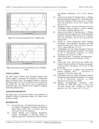 Recognition of handwritten digits using rbf neural network | PDF