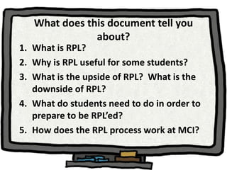 Recognition of prior learning – the MCI way | PDF