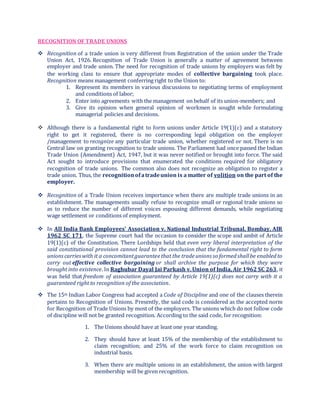 Recognition of trade unions | DOCX