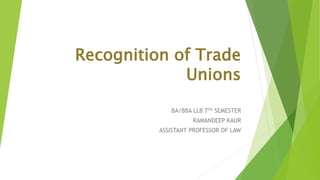 Recognition of Trade Unions.pptx