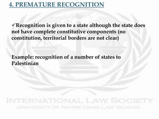 Recognition - International Law | PPTX