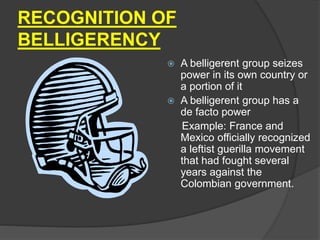 Recognition - International Law | PPTX