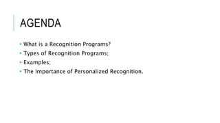 Recognition programs | PPT