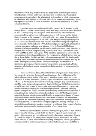 Recognition Struggles and Process Theories of Social Movements - Carol ...