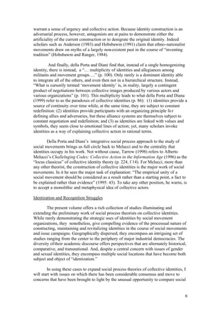 Recognition Struggles and Process Theories of Social Movements - Carol ...