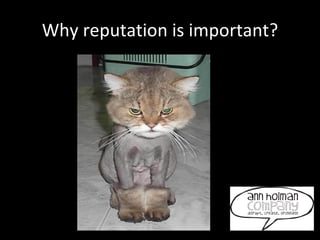 Recognition to Reputation | PPT