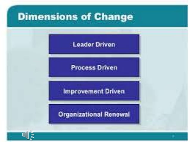 Recognize dimensions of change | PPT