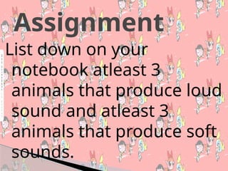 Recognize_identify and classify transportation sound as loud and soft ...