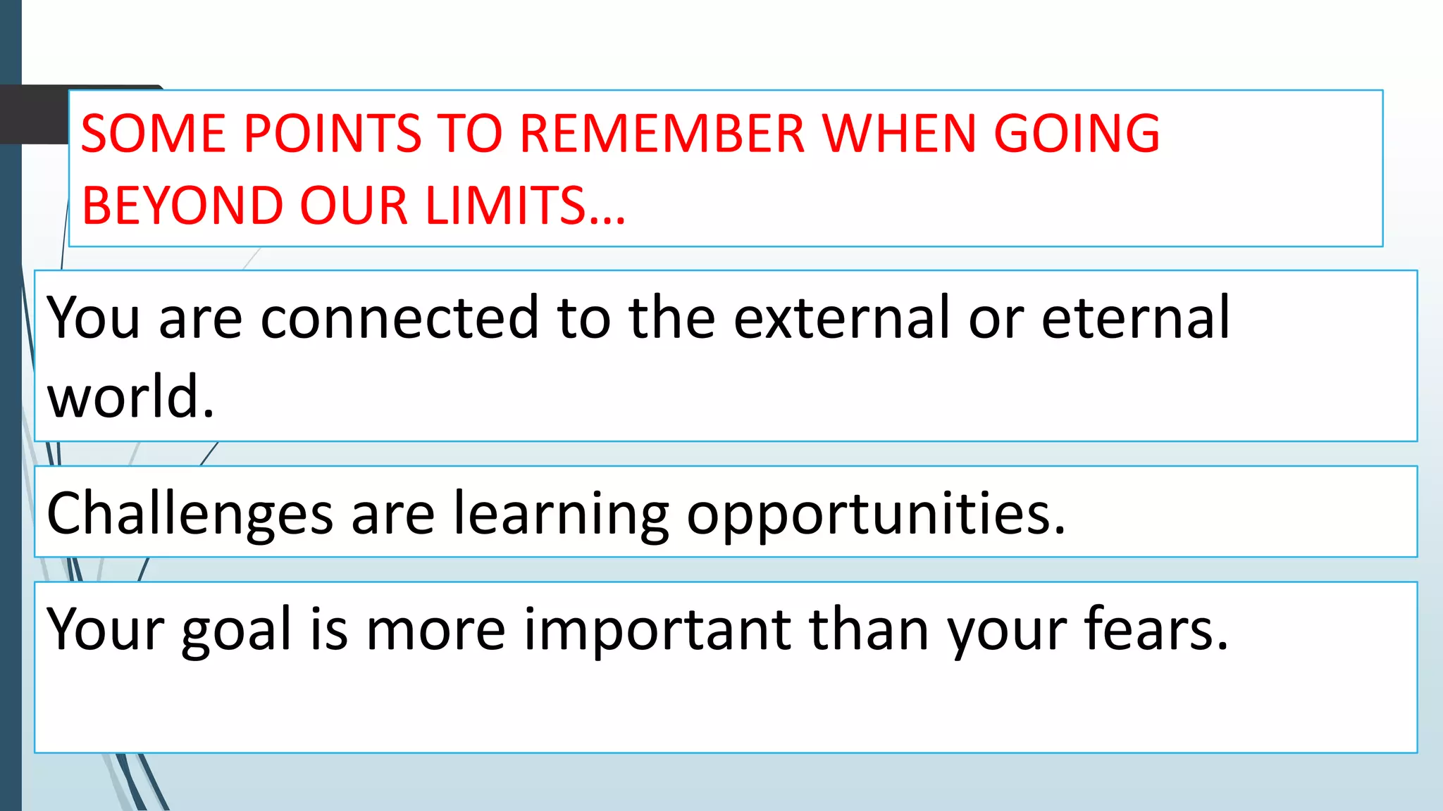 Recognize Limitations and Possibilities for Their Transcendence.pptx