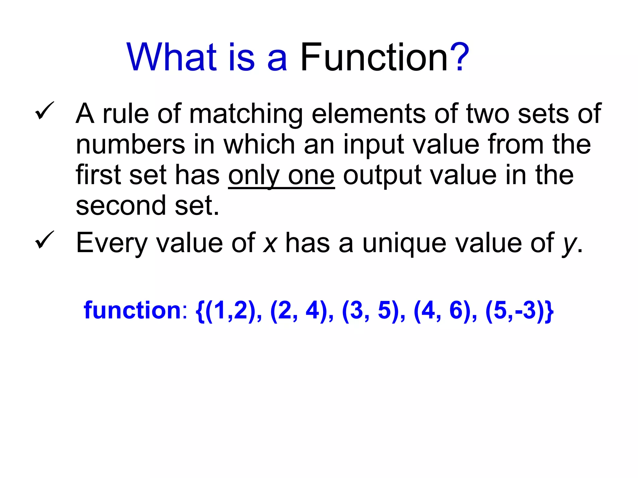 Recognize Relation-Function Part 1 edmodo | PPTX