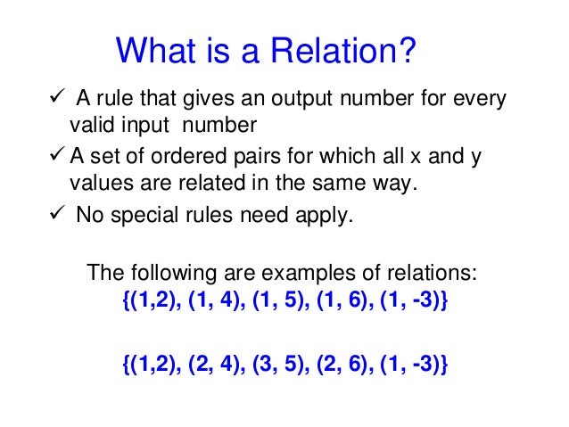 Recognize Relation-Function Part 1 edmodo