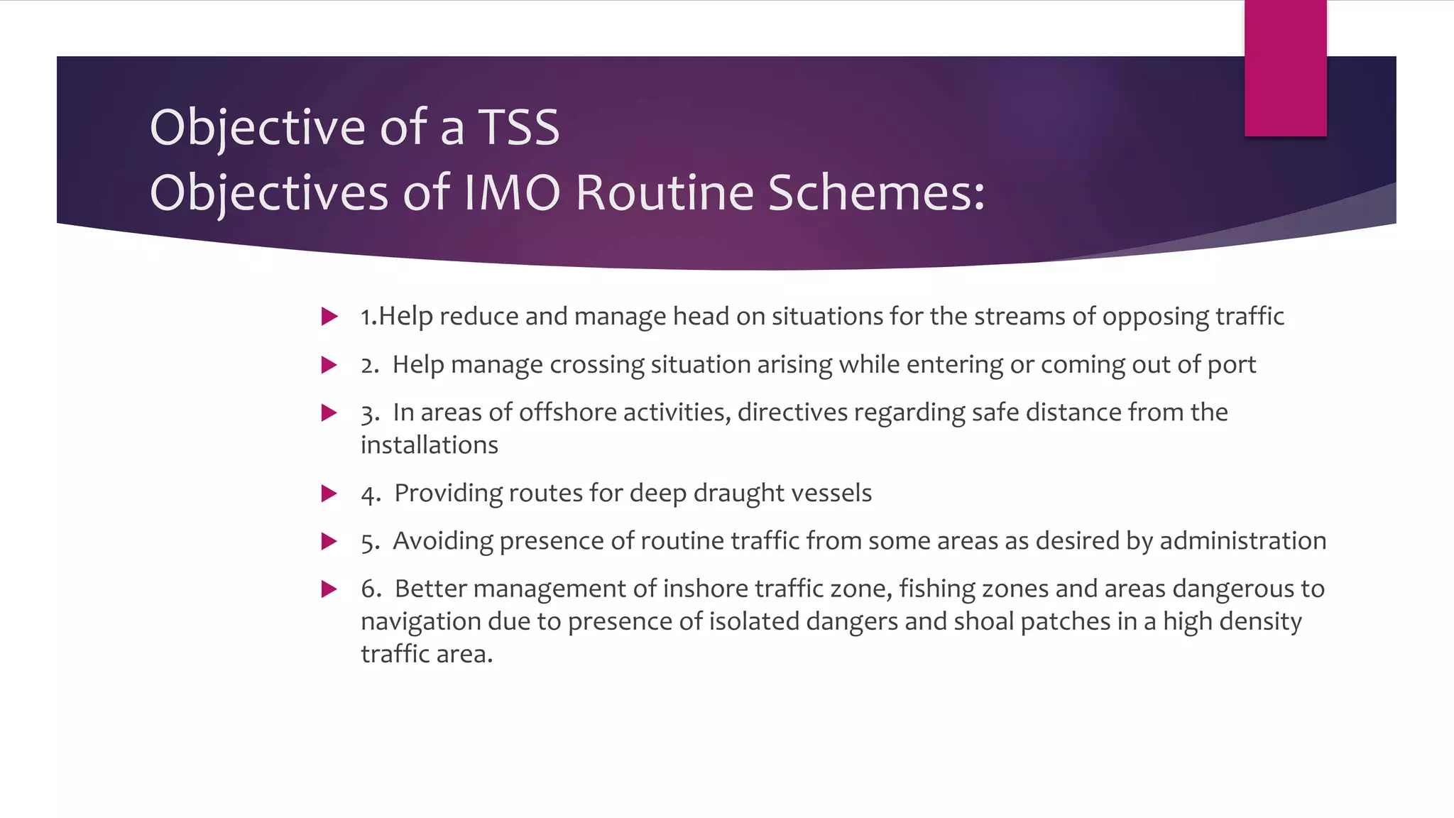 Recognizes traffic lanes and separation zone | PPTX