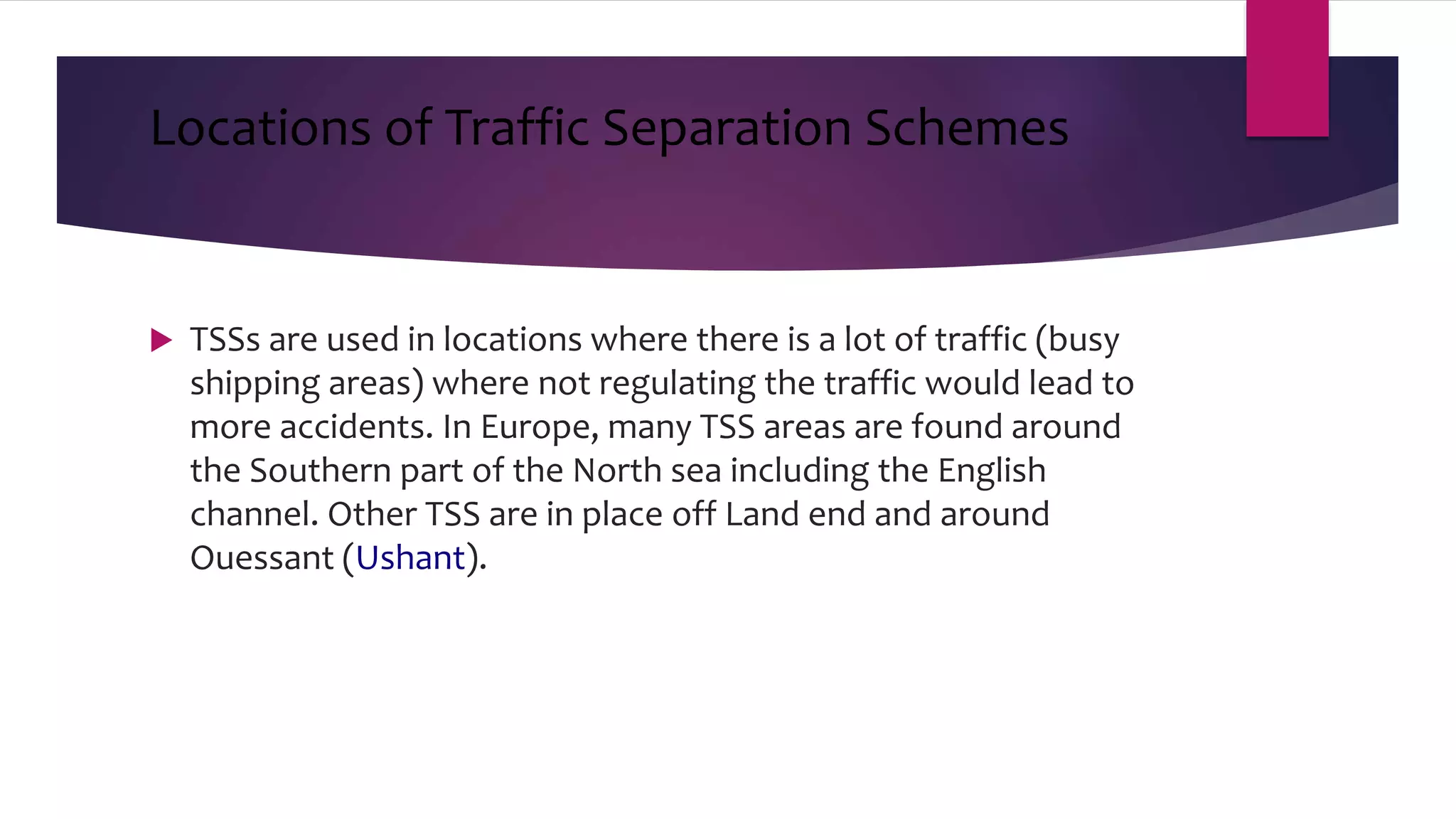 Recognizes traffic lanes and separation zone | PPTX