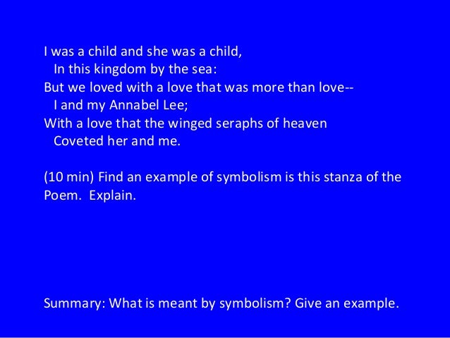 Recognize symbolism in poetry 092013